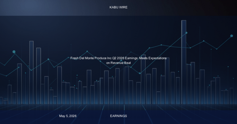 Fresh Del Monte Produce Inc (FDP) earnings recap Q2 2026 | KabuWire